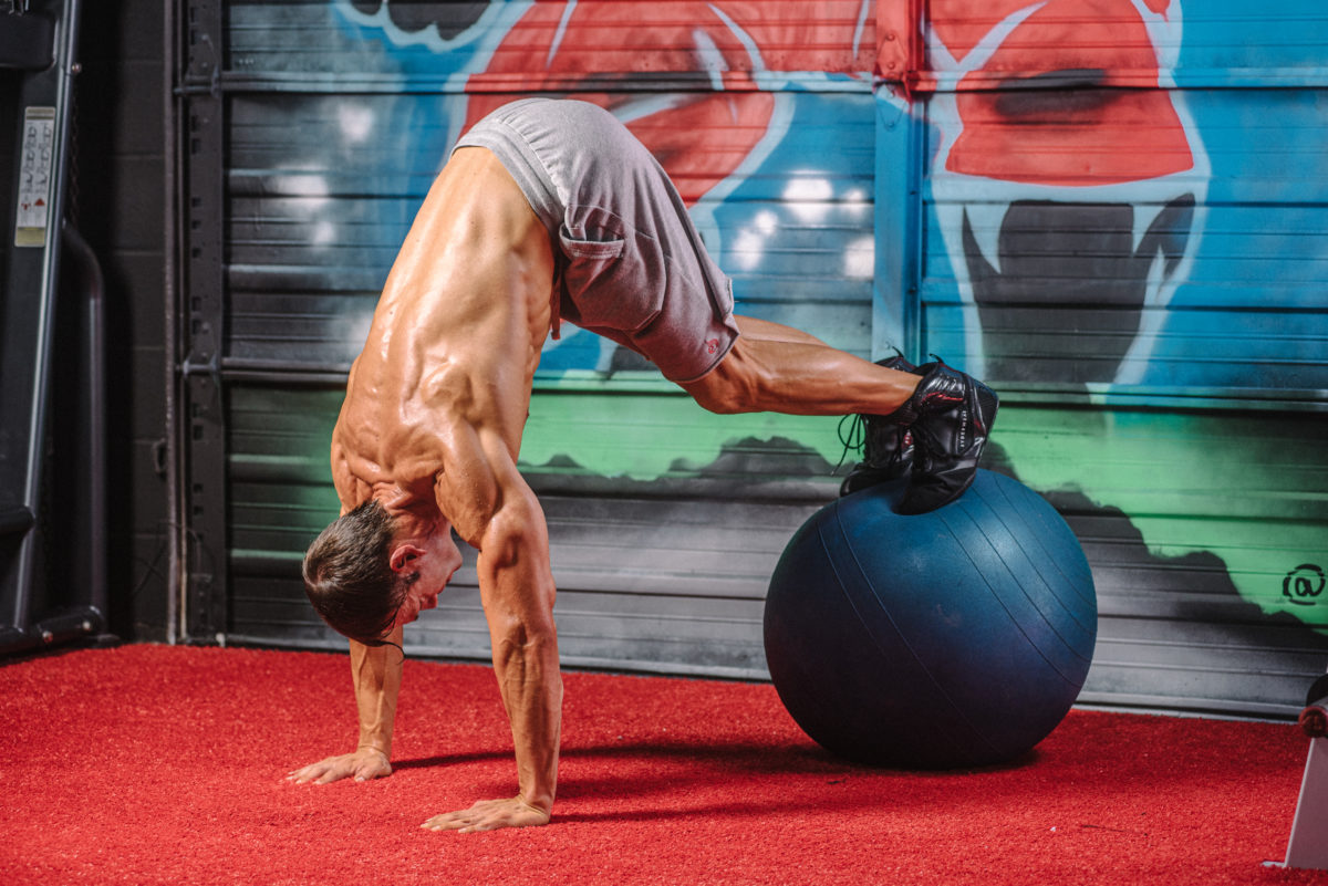 On The Ball Ab Workout